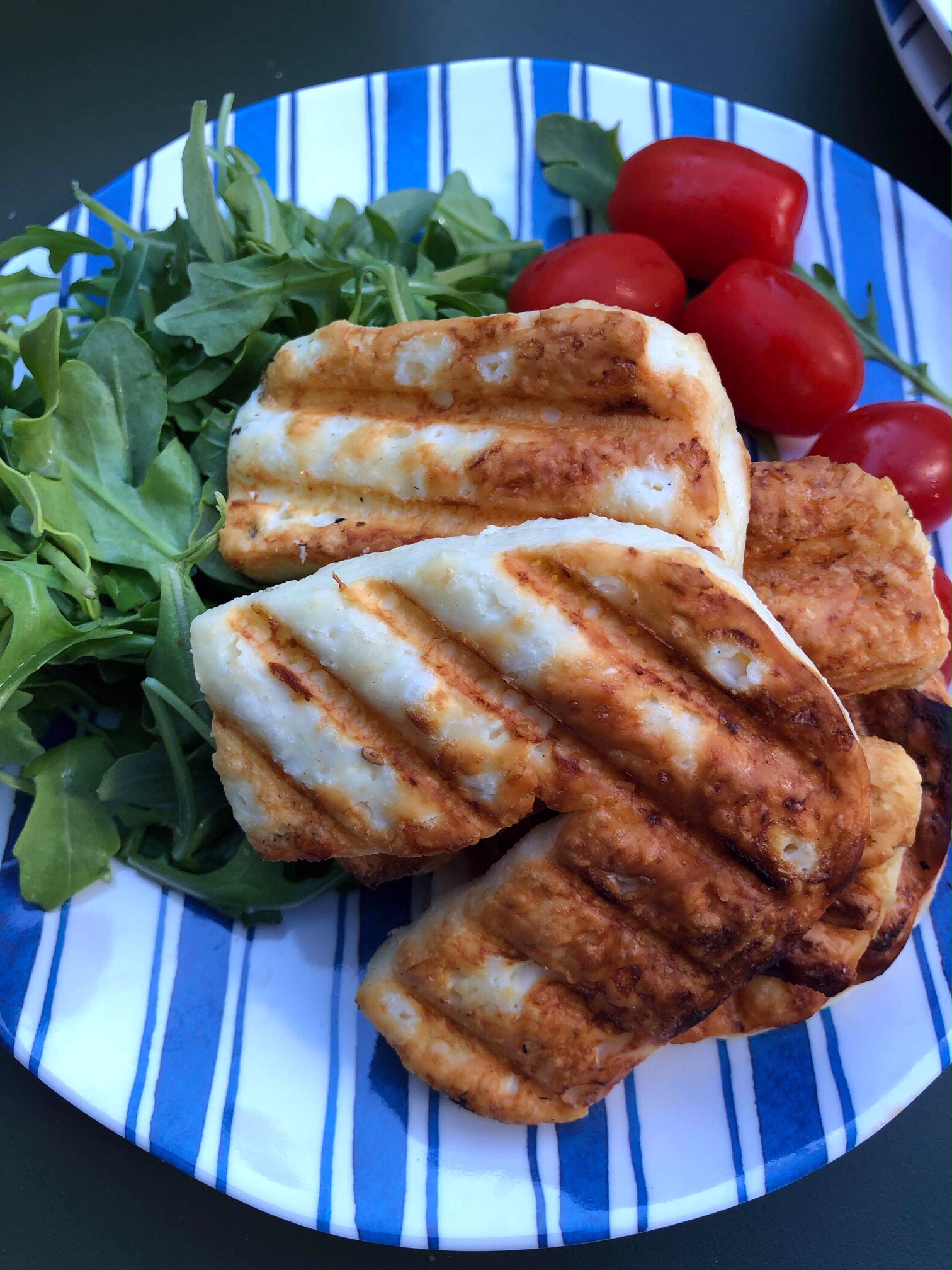 Recipe for Grilled or Fried Halloumi Cheese - Parsley and Icing