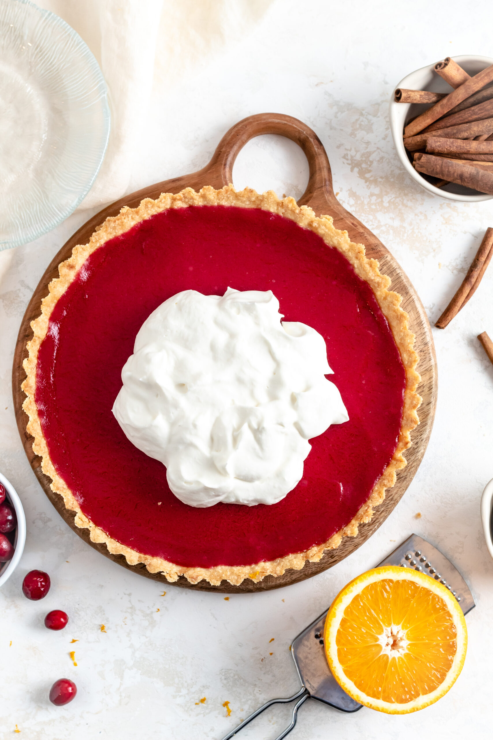 Cranberry Curd Tart - Parsley and Icing