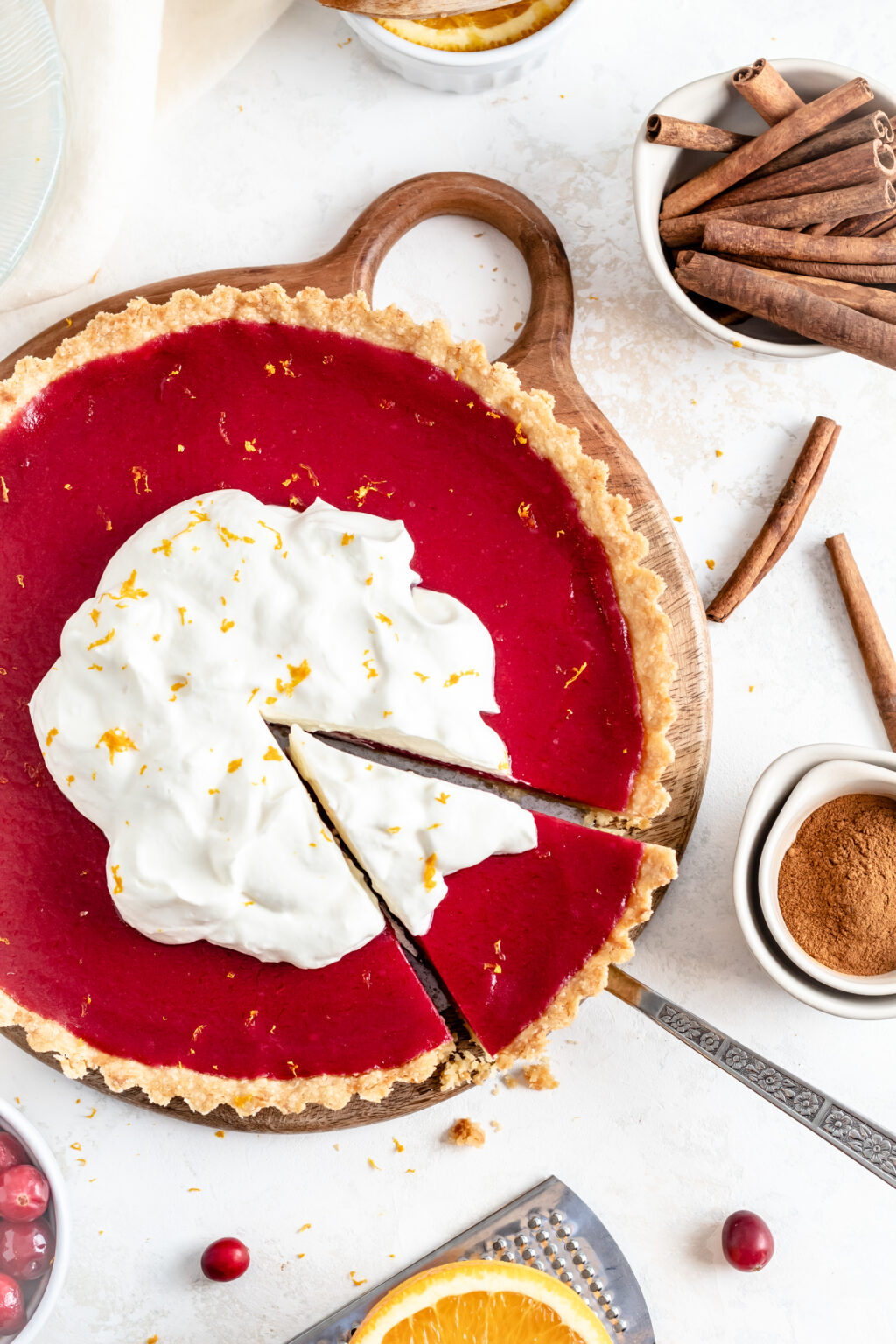 Cranberry Curd Tart - Parsley and Icing