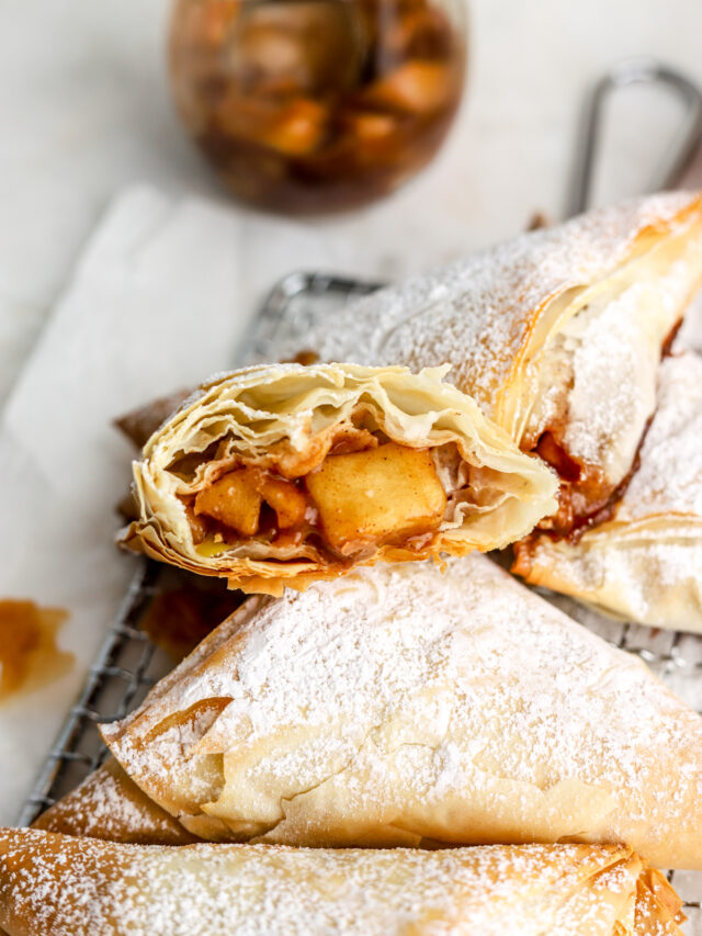 Apple Turnovers with Phyllo Dough - Parsley and Icing