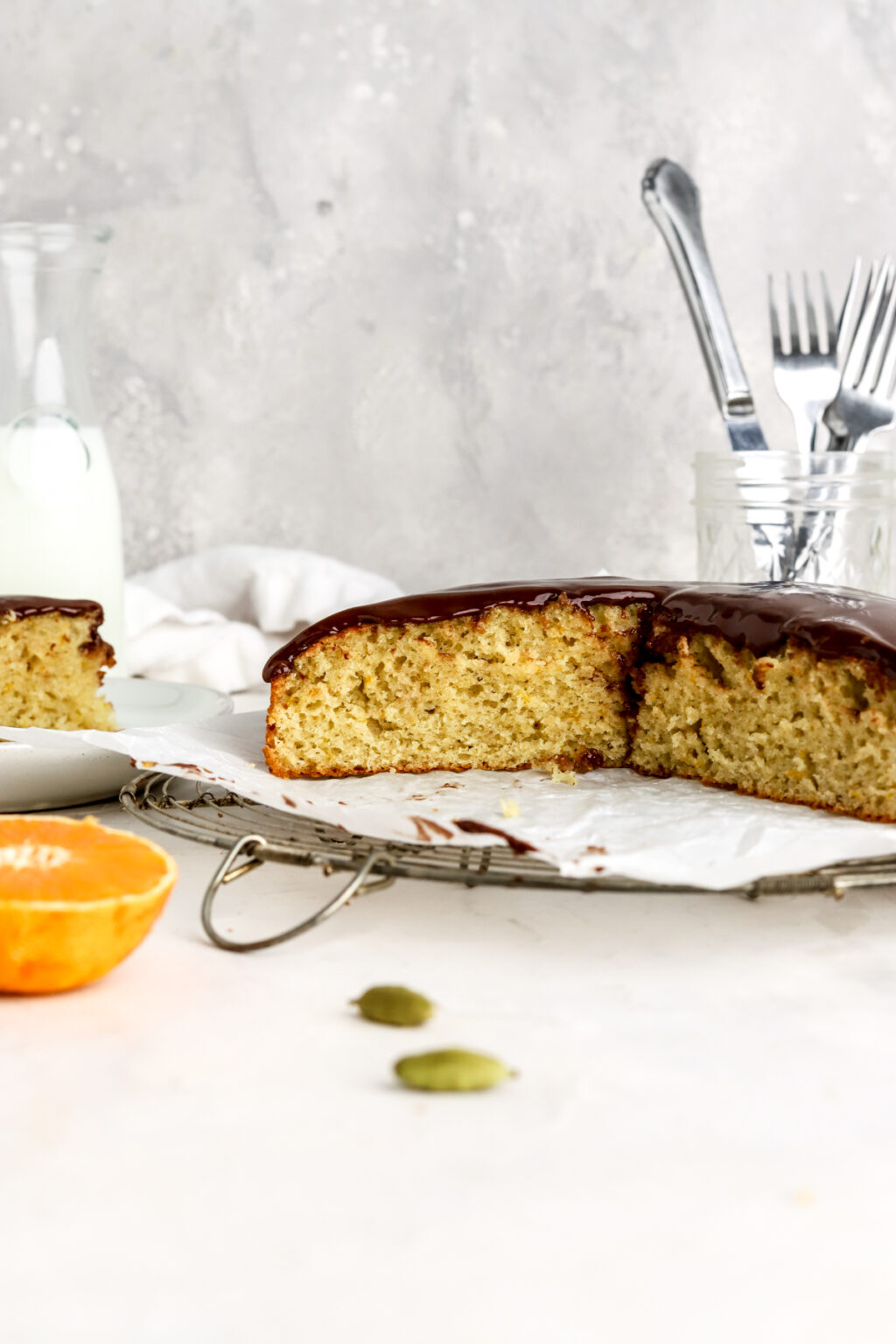 Orange Cardamom Cake - Parsley and Icing