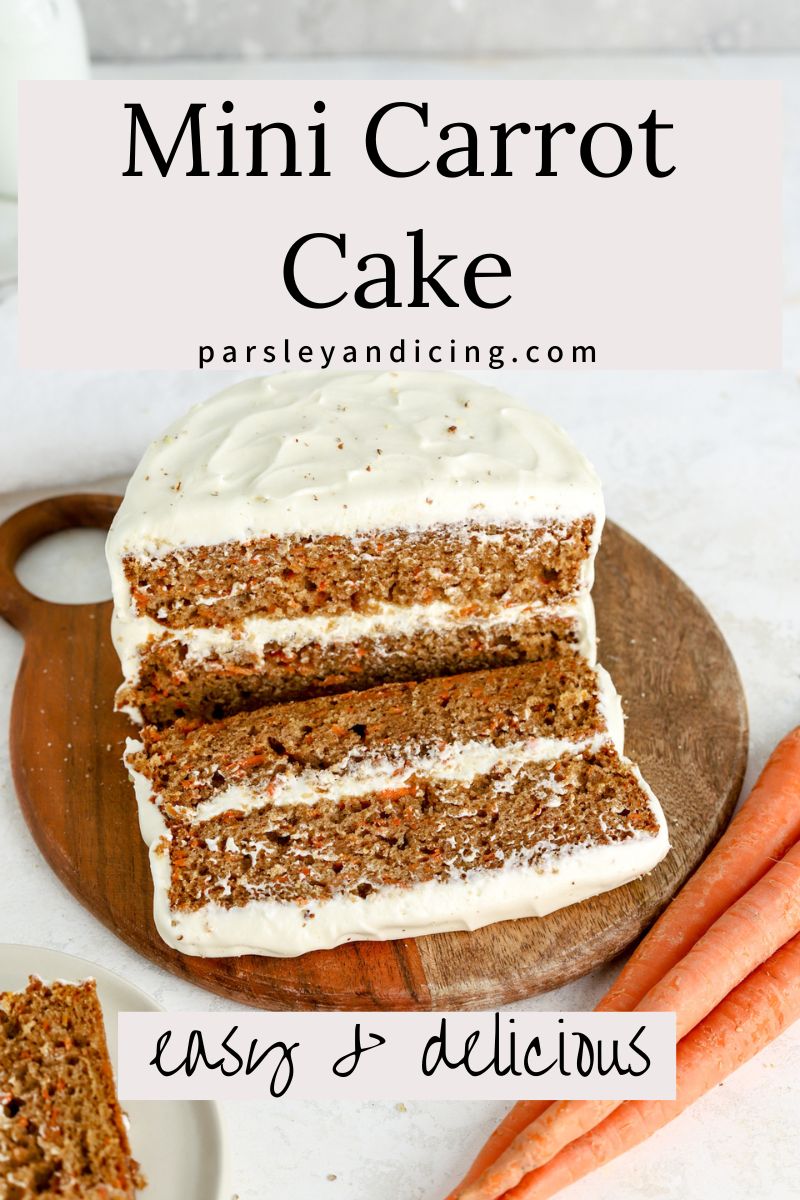 Mini Carrot Cake - Parsley and Icing