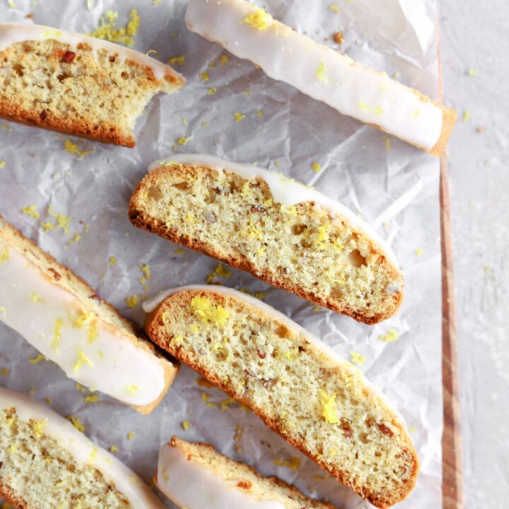 Lemon Biscotti - Parsley and Icing