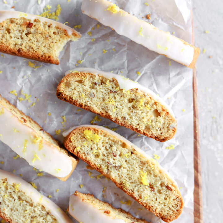 Lemon Biscotti - Parsley and Icing