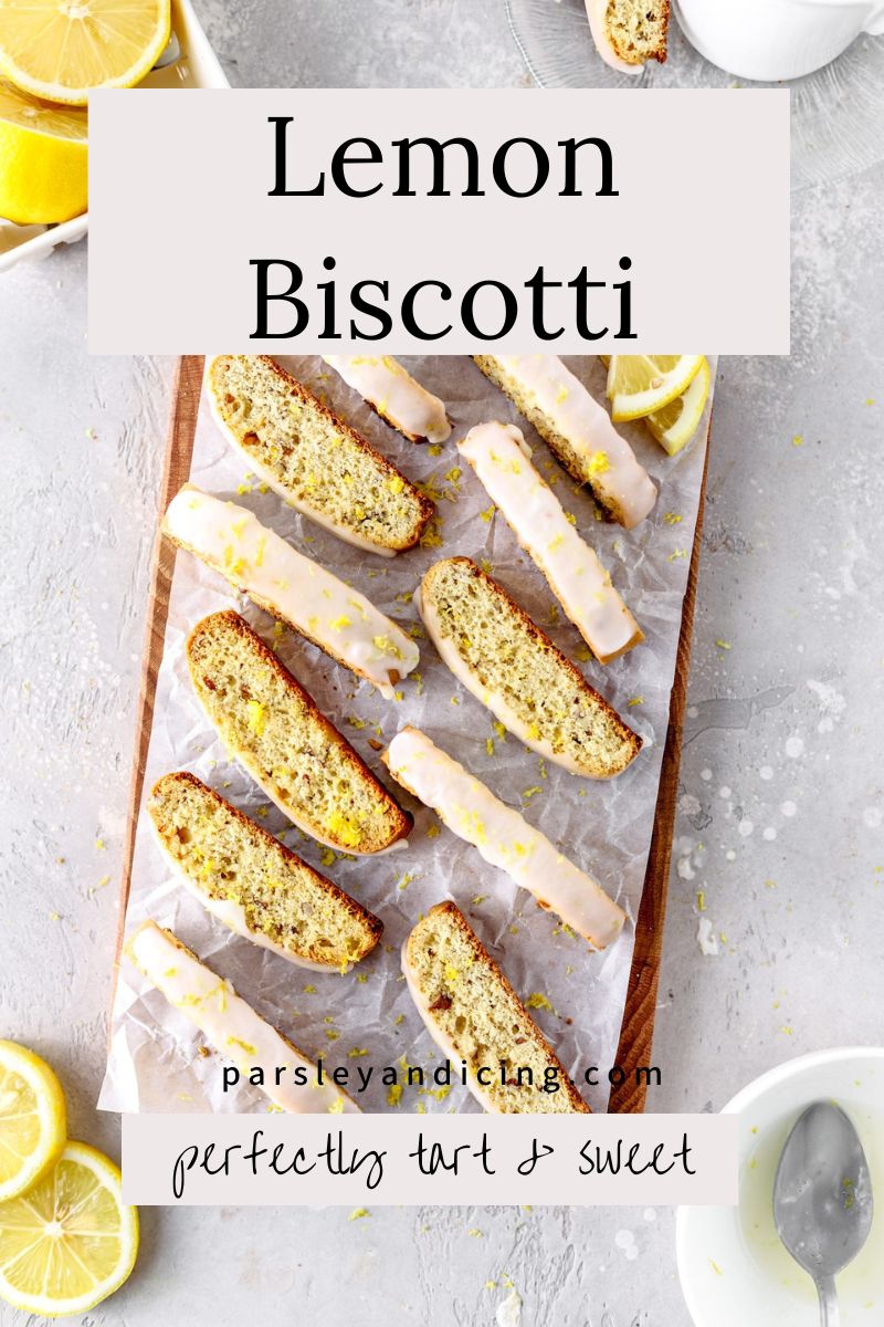 Lemon Biscotti - Parsley and Icing