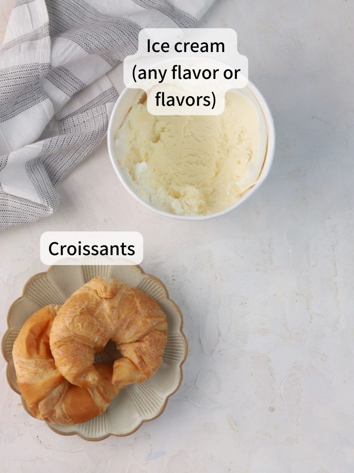 Croissant Ice Cream Sandwiches - Parsley and Icing