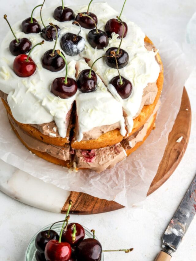 White Forest Cake - Parsley and Icing