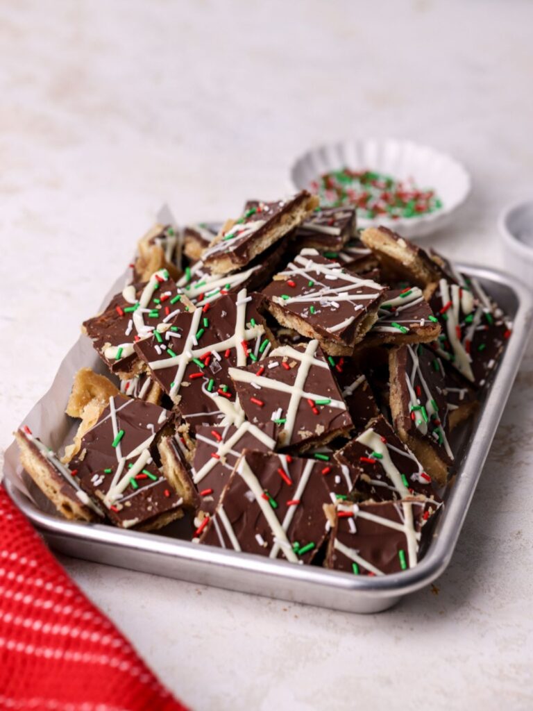 Christmas Crack (Saltine Cracker Toffee) - Parsley and Icing